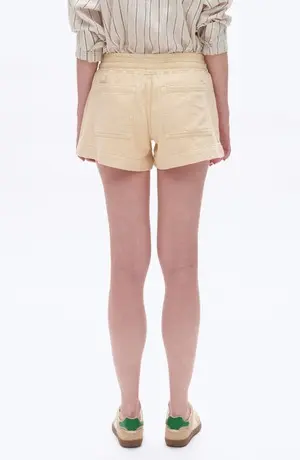 BAYEAS High Waisted Denim Shorts - Creme Brulee