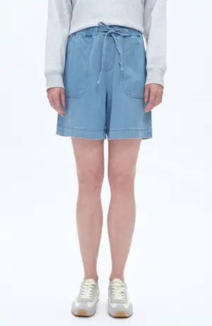 BAYEAS High-waisted Drawstring Denim Shorts