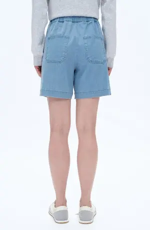 BAYEAS High-waisted Drawstring Denim Shorts
