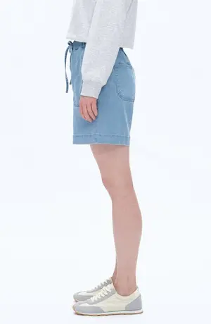 BAYEAS High-waisted Drawstring Denim Shorts