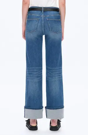 BAYEAS Straight Leg Stretch Denim Jeans
