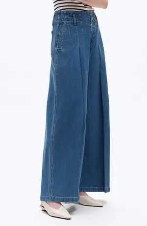BAYEAS High-waist Wide-leg Jeans