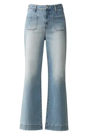 BAYEAS High-waist Wide Leg Jeans - Light Blue
