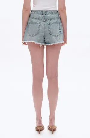 BAYEAS Rhinestone Denim Shorts