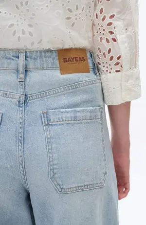 BAYEAS Utility High-waist Barrel Jeans