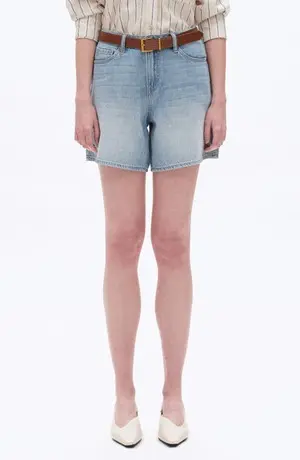 BAYEAS Mid Rise Denim Shorts
