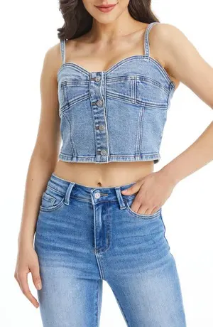 BAYEAS Lunna Denim Corset Top