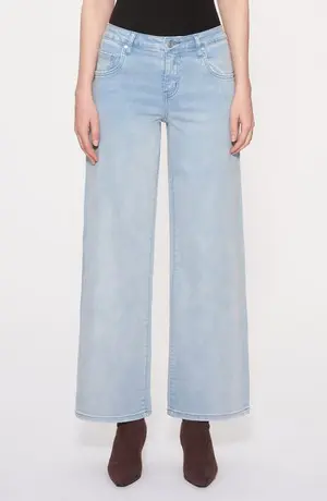 BAYEAS Mid-rise Wide-leg Jeans