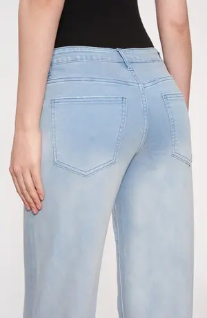 BAYEAS Mid-rise Wide-leg Jeans