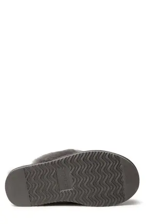 DEARFOAMS Fireside Sydney Shearling Scuff Slipper - Grey