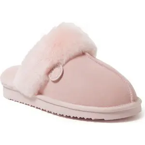 DEARFOAMS Fireside Sydney Shearling Scuff Slipper - Pink