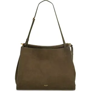 Alaïa Medium Le Click Suede Shoulder Bag