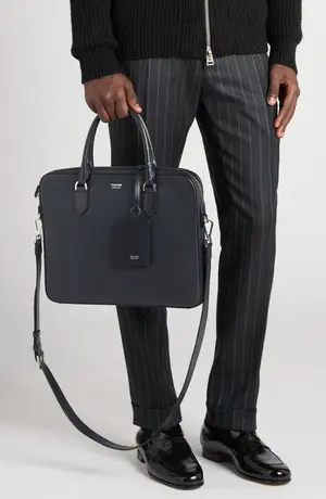 TOM FORD Elliot City Grained Leather Briefcase