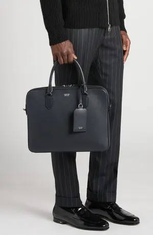 TOM FORD Elliot City Grained Leather Briefcase