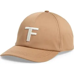 TOM FORD Cotton Twill Baseball Cap 3bw09 Sand/cream