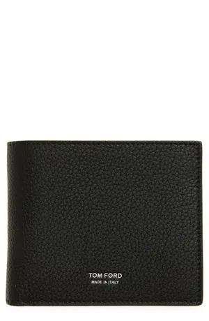 TOM FORD T-line Soft Grain Leather Bifold Wallet - 1n001 Black