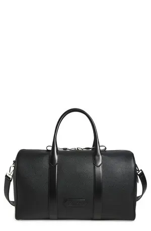 TOM FORD Buckley Leather Duffle Bag - Black