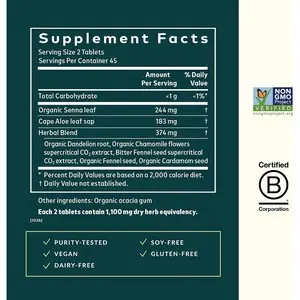 GAIA HERBS Natural Laxative Tablets 90 Tablets