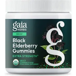 GAIA HERBS Black Elderberry Extra Strength 120 Gummies - One-color