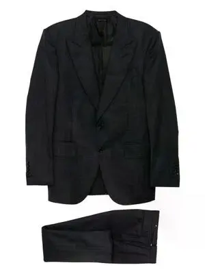 TOM FORD Single Breasted Checked-print Blazer