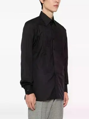 TOM FORD Cocktail-voile Cotton Shirt - Black