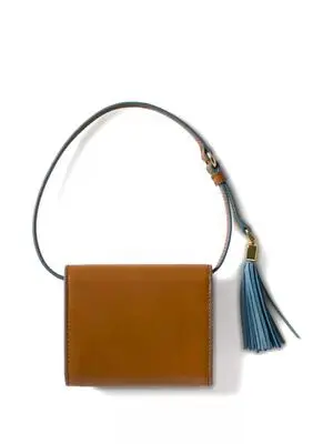 Miu Miu Leather Tassel Wallet - Brown