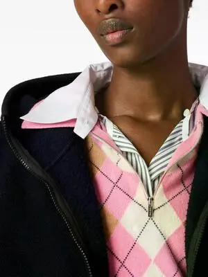 Miu Miu Cotton Fleece Zip-front Hoodie