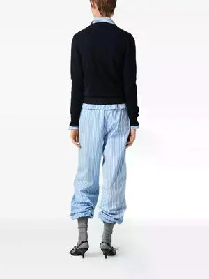 Miu Miu Cashmere Argyle Cardigan - Blue