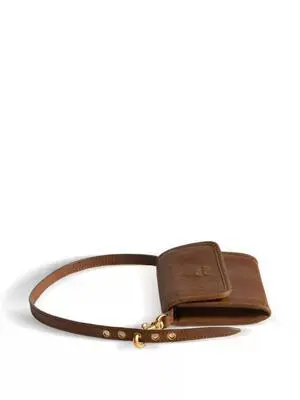 Miu Miu Logo-embossed Leather Wallet - Brown