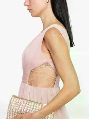 M.MARQUISE Rita Embellished V-neck Dress