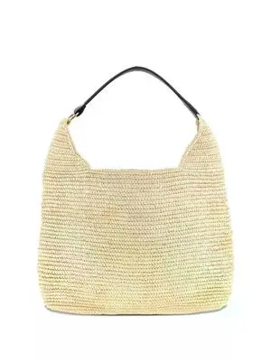 MAISON MICHEL Cristiana Raffia Shoulder Bag