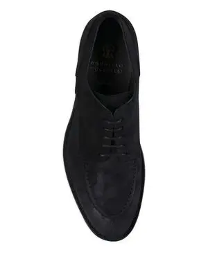 Brunello Cucinelli Lace-up Suede Derby Shoes