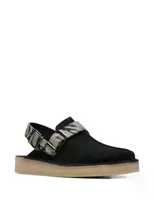 Clarks Trek Zebra Print Mules