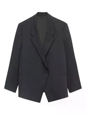 Bite Studios Polus Asymmetric Lapel Blazer - Grey