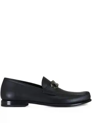 FERRAGAMO Gancini Loafers - Black