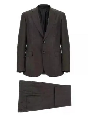 Brioni Single-breasted Flat-front Suit