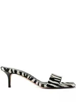 AeydĒ Zebra-pattern Heeled Sandals