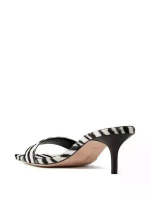 AeydĒ Zebra-pattern Heeled Sandals