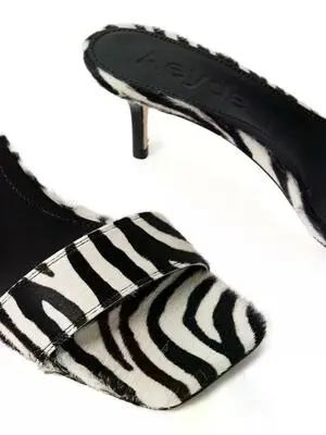 AeydĒ Zebra-pattern Heeled Sandals
