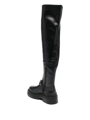 Pinko Buckle-detail Platform Boots