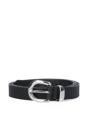 SUNFLOWER Leather Belt - Black