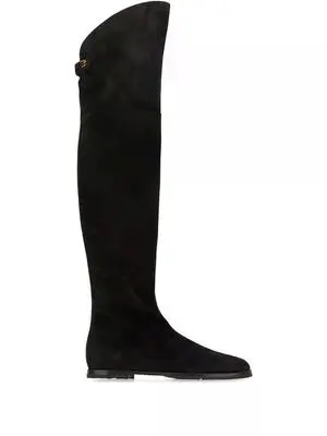 MAISON SKORPIOS Stefania Over-the-knee Leather Boots