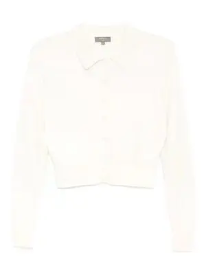 N.peal Collared Cardigan - White