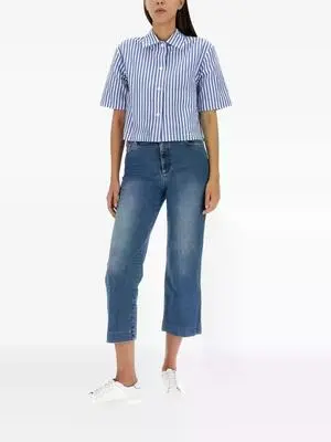 MARGARET HOWELL Striped Short-sleeve Shirt