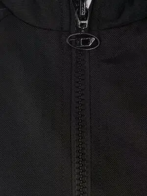 DIESEL® Panelled Zip-front Biker Jacket - Black