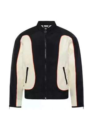 DIESEL® Panelled Zip-Front Biker Jacket Black