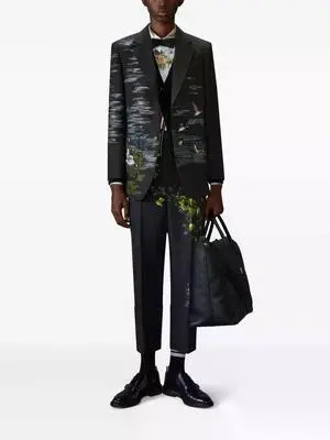 Thom Browne Floral-embroidered Trousers