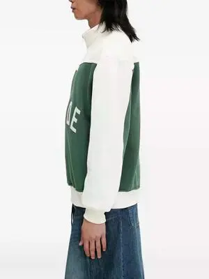 Rhude Embroidered Colour-block Half-zip Sweatshirt