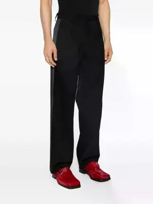 Casablanca Pleated Side-stripe Trousers