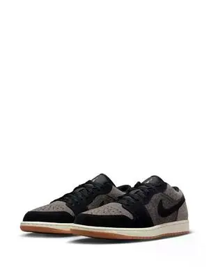 JORDAN Air Retro 1 Low Se Denim Sneakers - Black